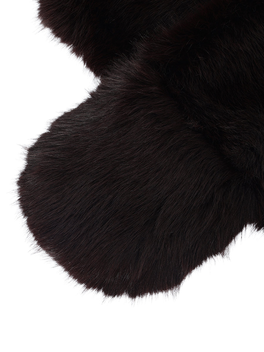 faux fur muffler – NKNIT